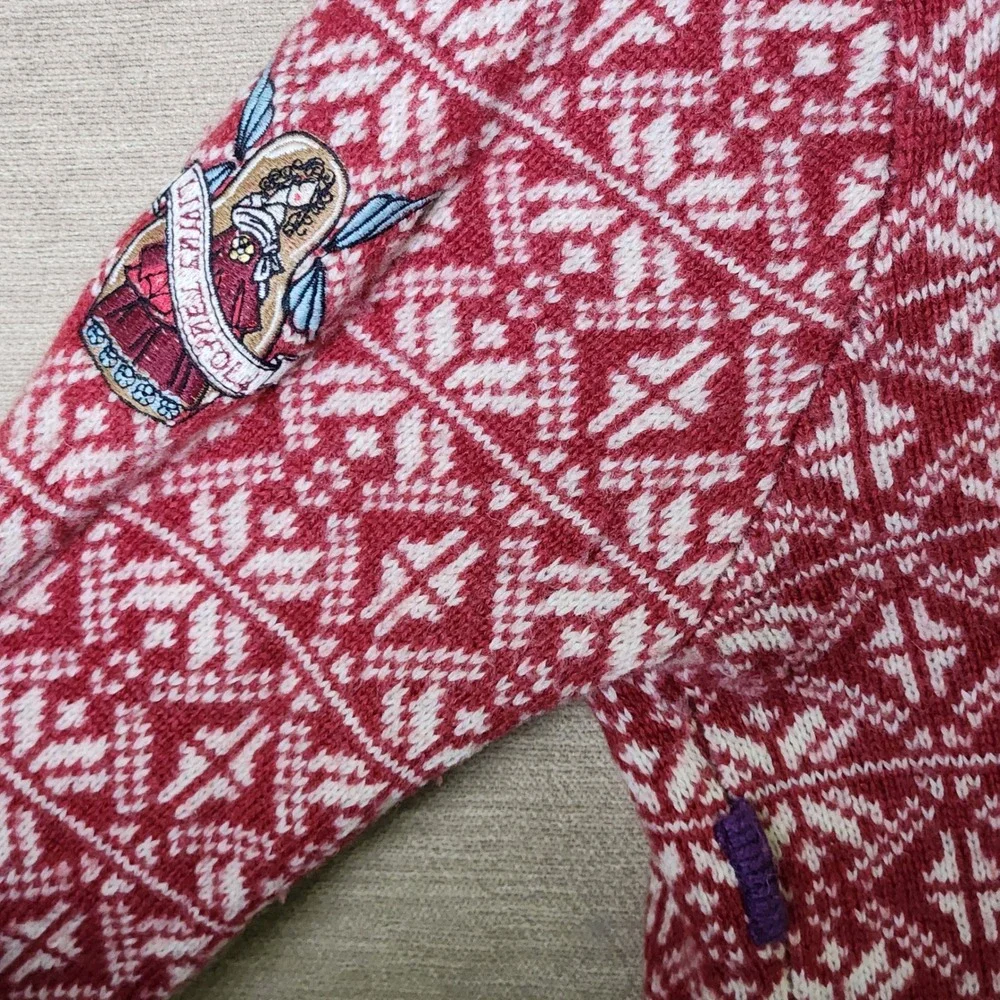 Odd Molly | Sweaters | Odd Molly Red Fair Isle Lambwool Blend Cardigan ...
